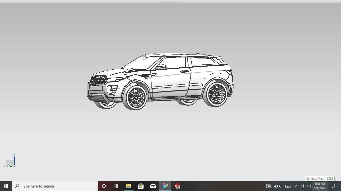 Range Rover free 3D model 3D printable | CGTrader