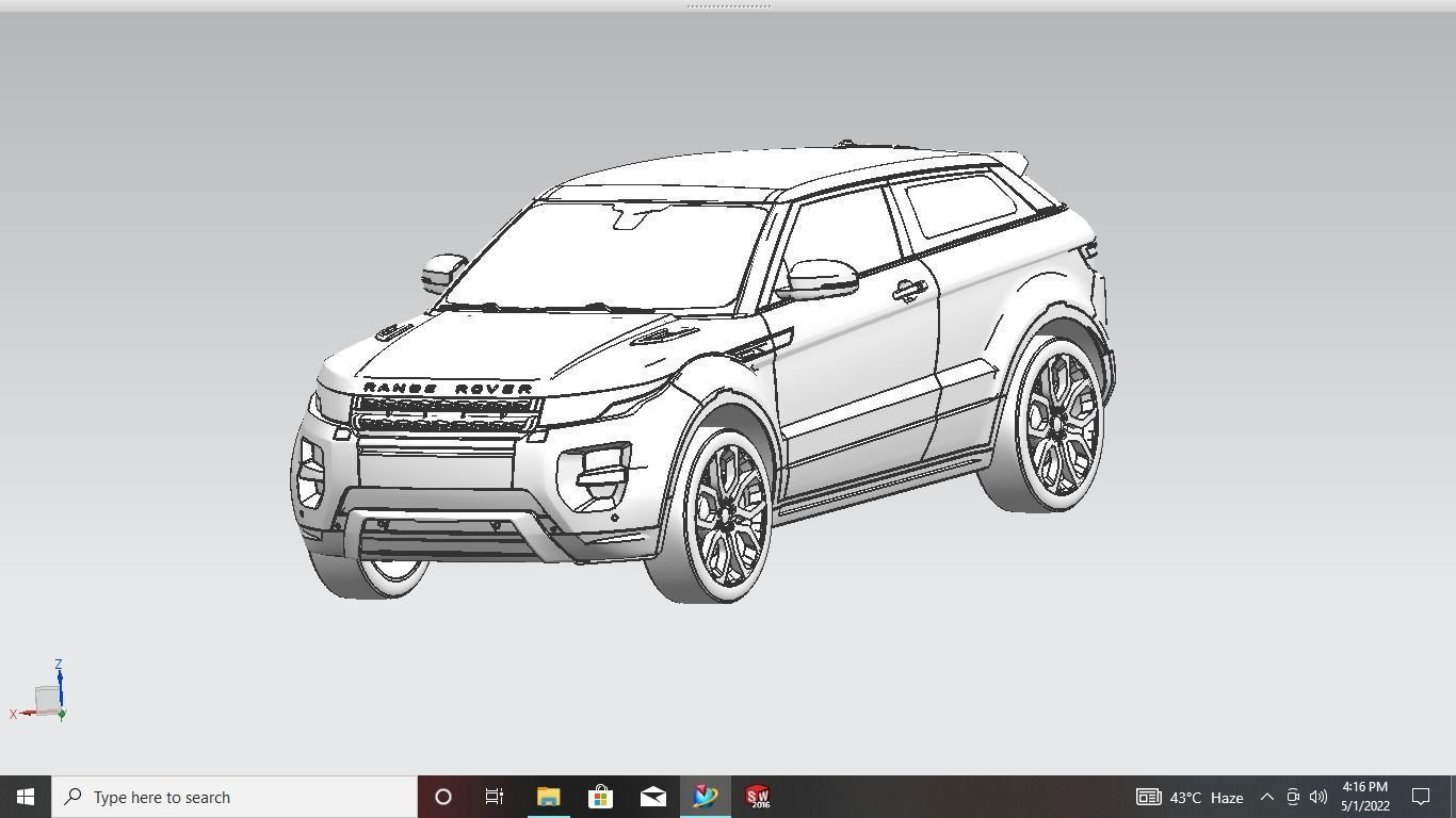 Range Rover free 3D model 3D printable | CGTrader