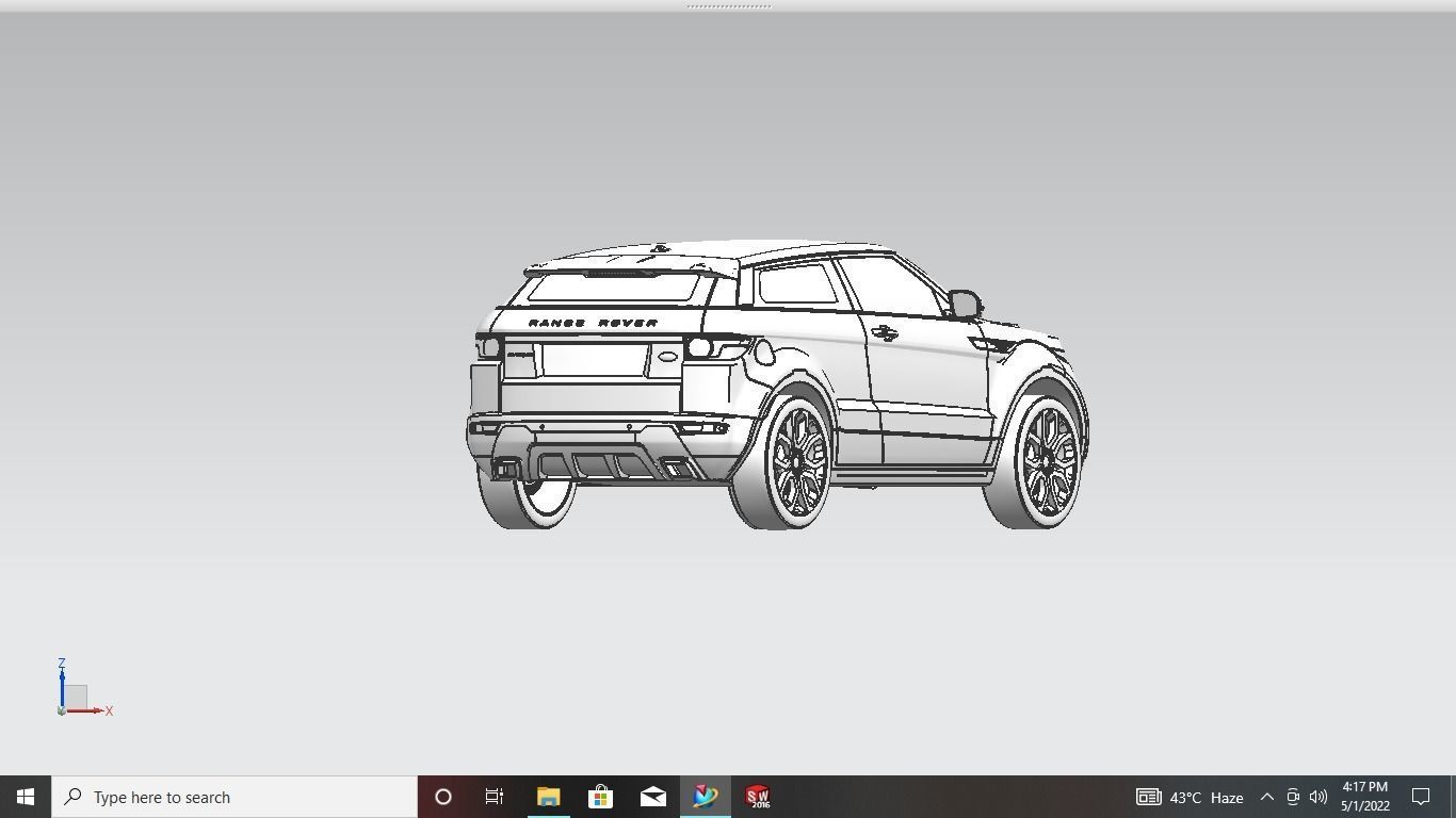Range Rover free 3D model 3D printable | CGTrader