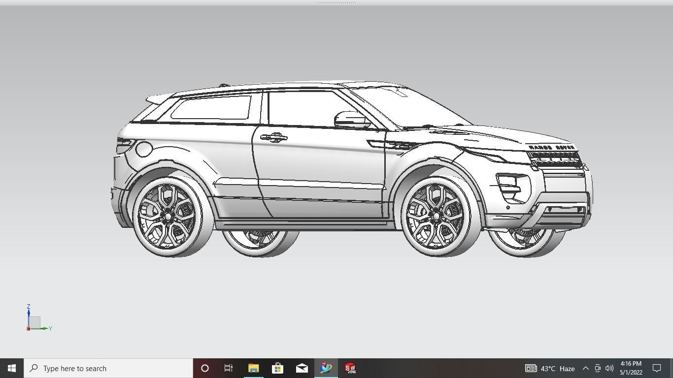Range Rover free 3D model 3D printable | CGTrader