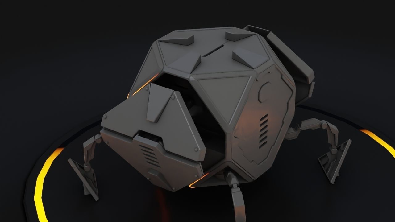 CUBE BOT rigged - animated 3D model animated rigged | CGTrader