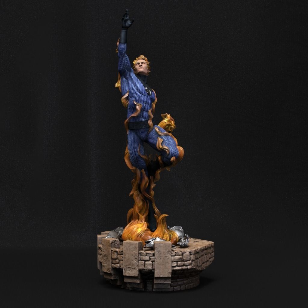 Human Tourch Statues 3D Model Ready to Print STL 3D model 3D printable ...