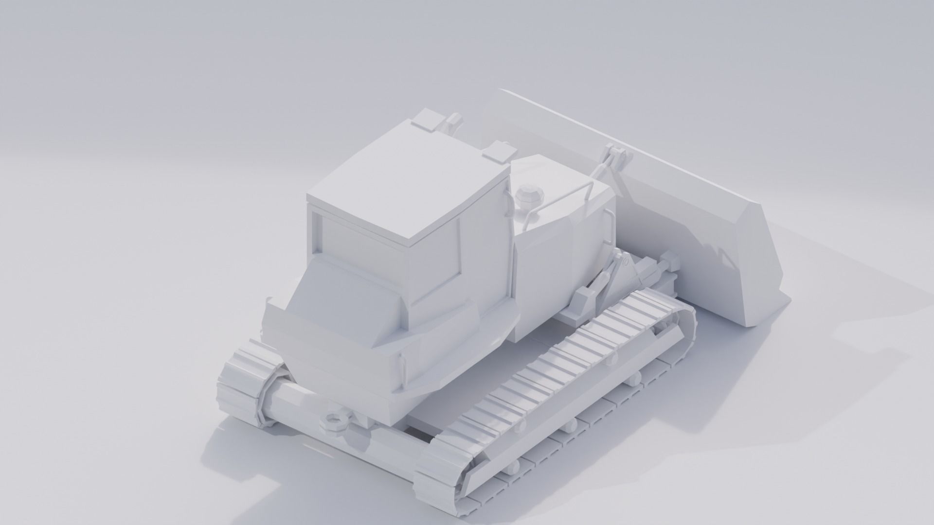 3D model Low Poly Buldozer bulldozer VR / AR / low-poly | CGTrader