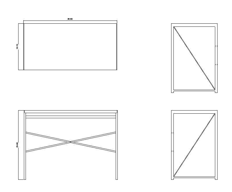 Writing Computer Desk Revit Families 3D model | CGTrader