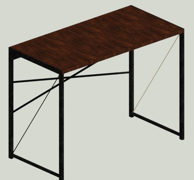 Writing Computer Desk Revit Families 3D model | CGTrader