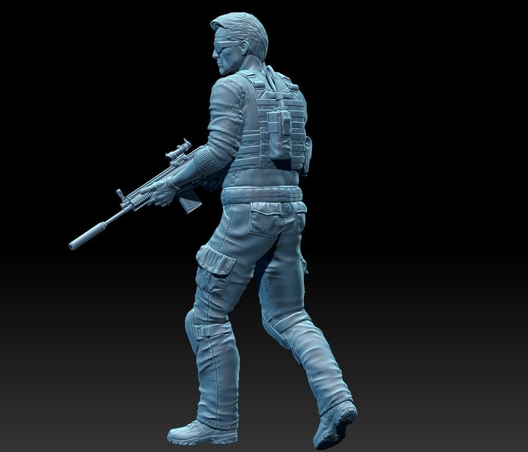 Black Ops Soldier 2 3D model 3D printable | CGTrader