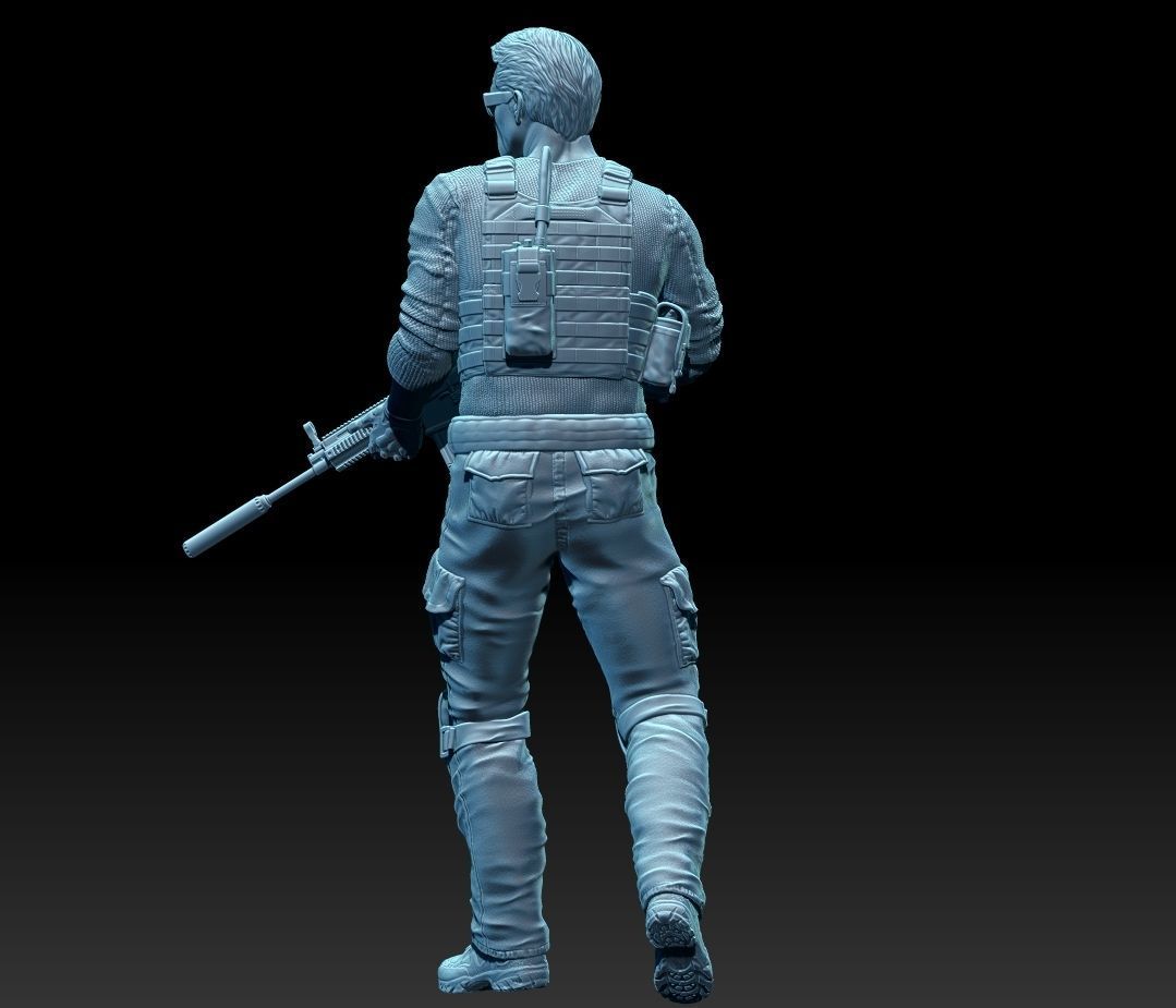 Black Ops Soldier 2 3D model 3D printable | CGTrader