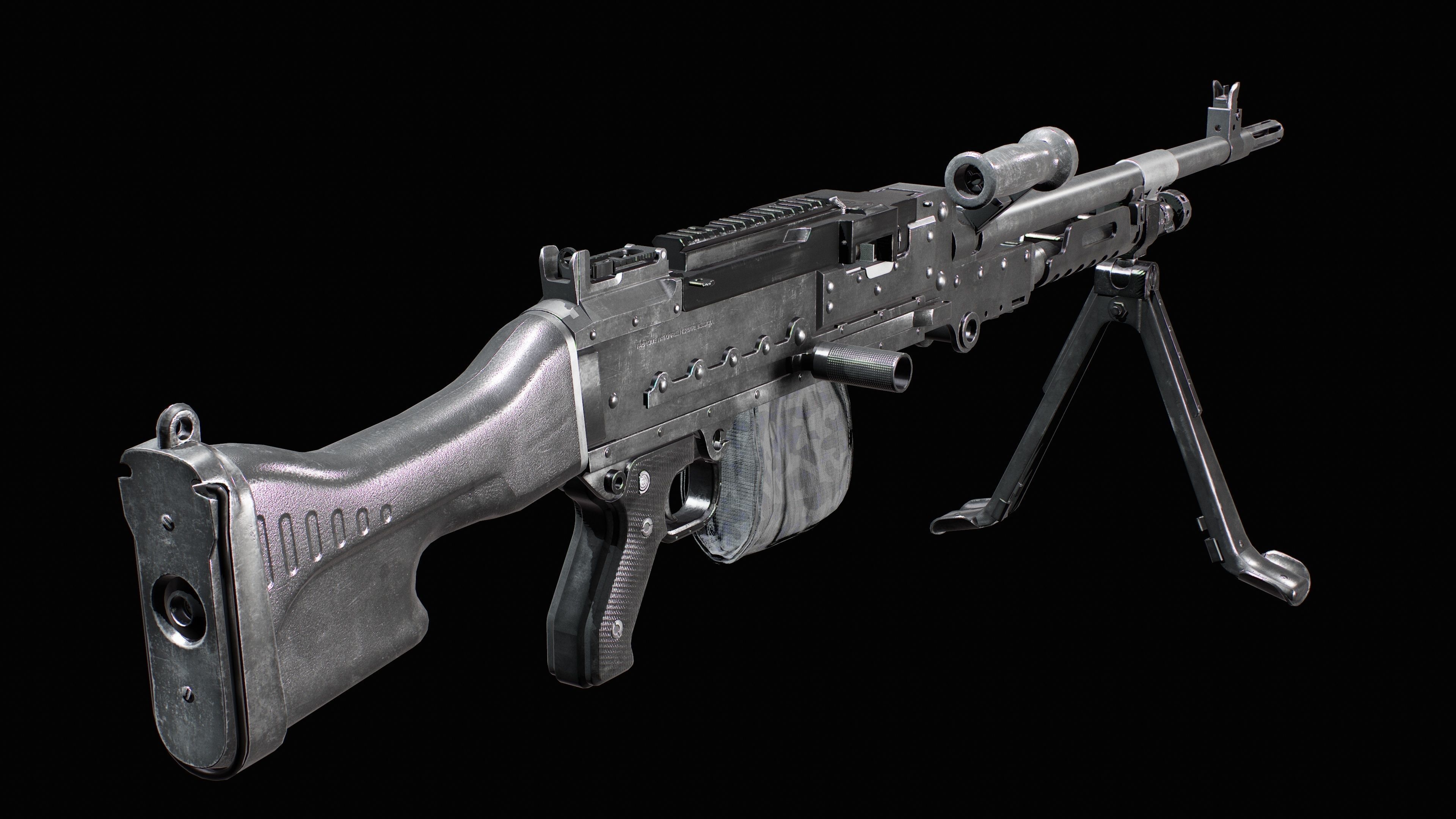 3D model M240 Machine Gun VR / AR / low-poly | CGTrader