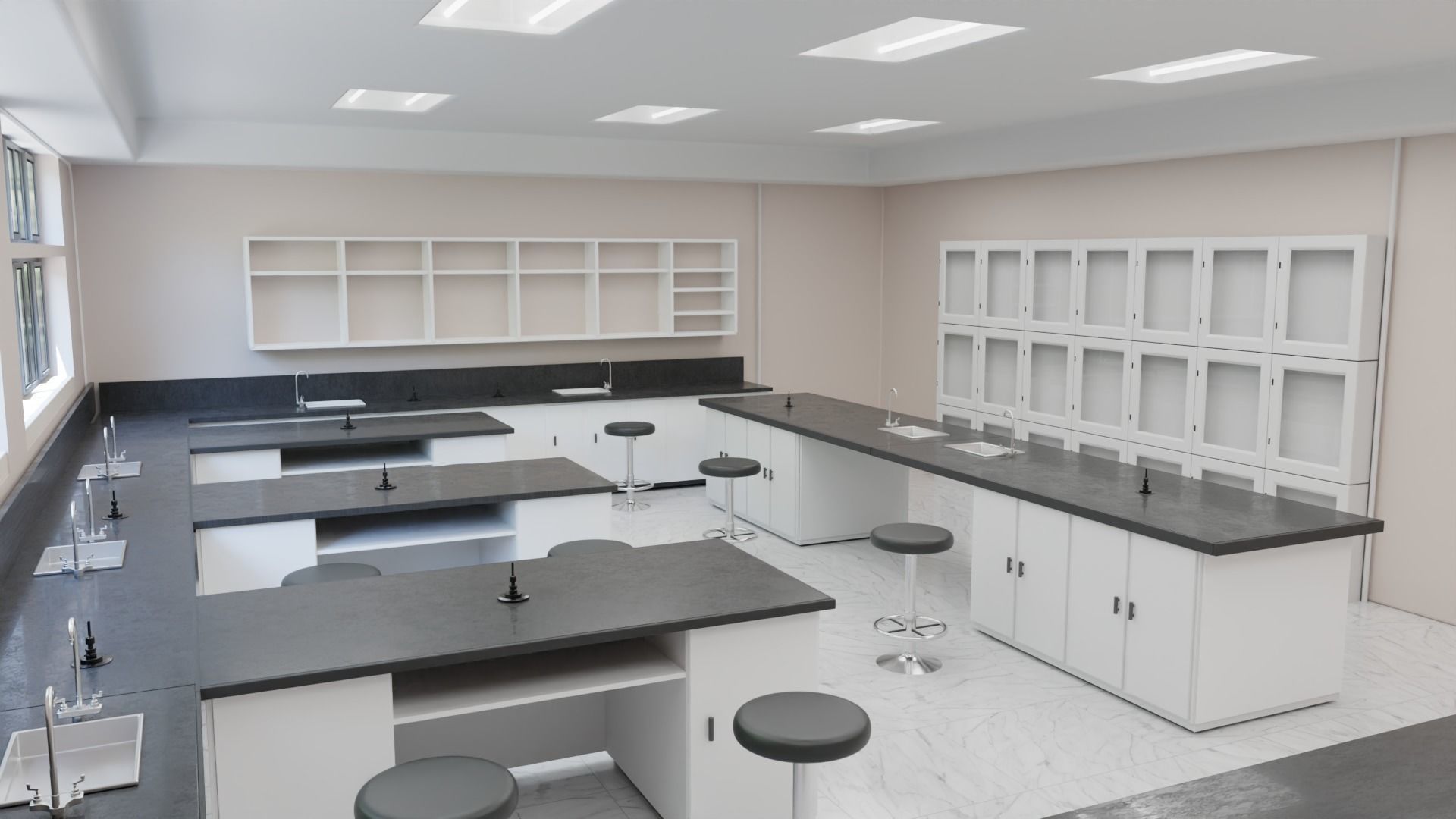 High School Laboratory 3D model | CGTrader