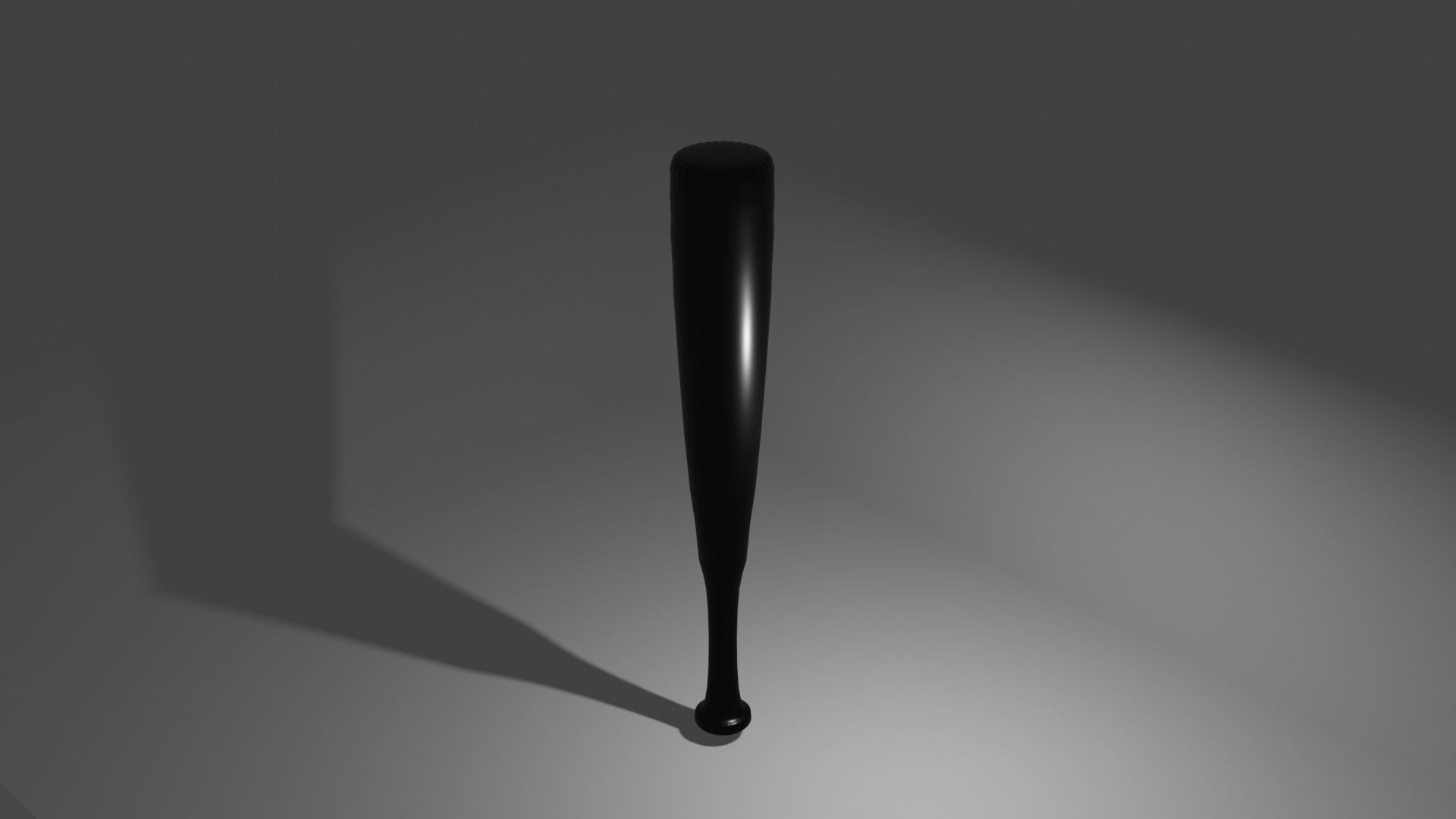 Black baseball bat 3D model animated | CGTrader