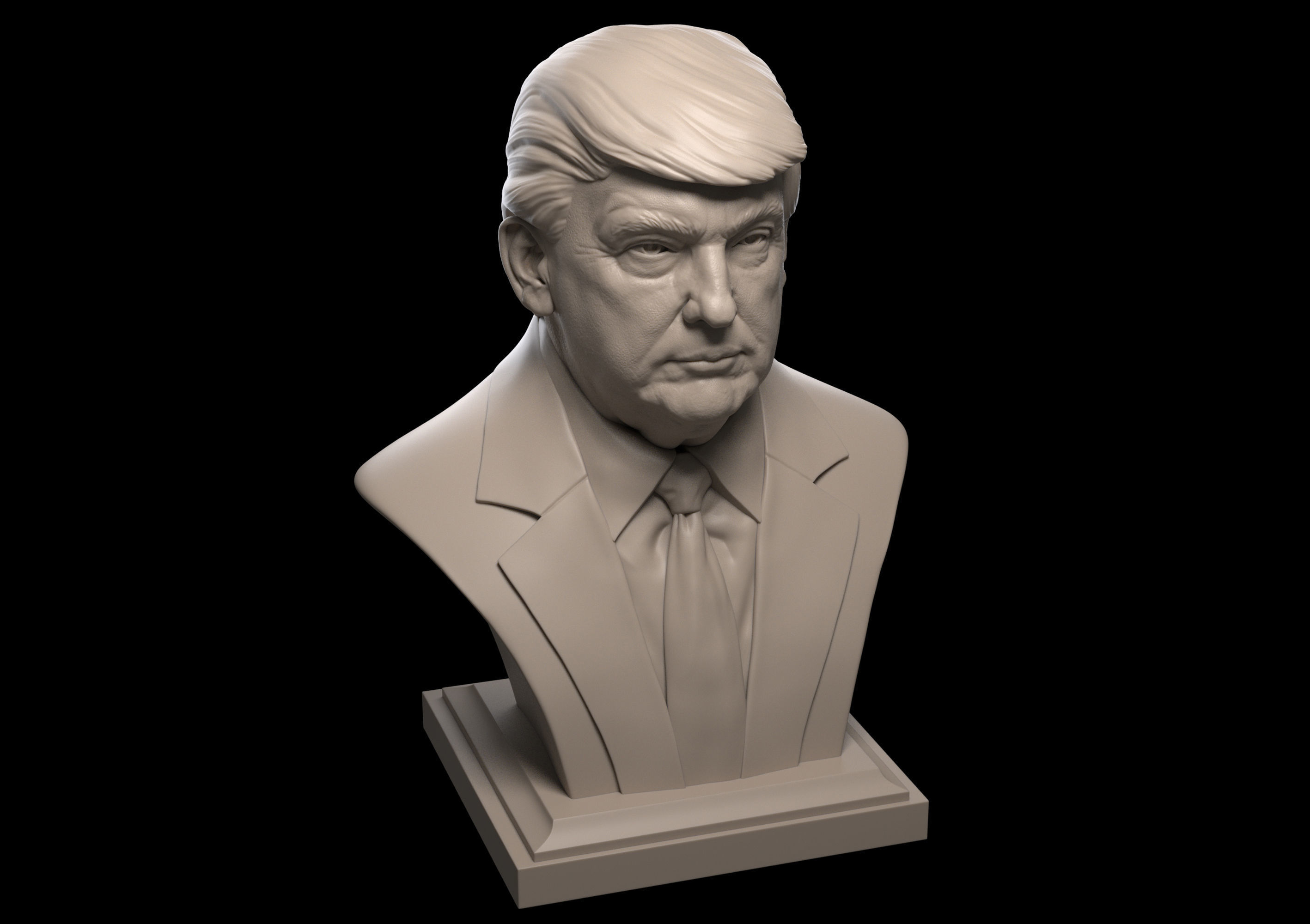 Donald Trump Bust 3D print 3D model 3D printable | CGTrader