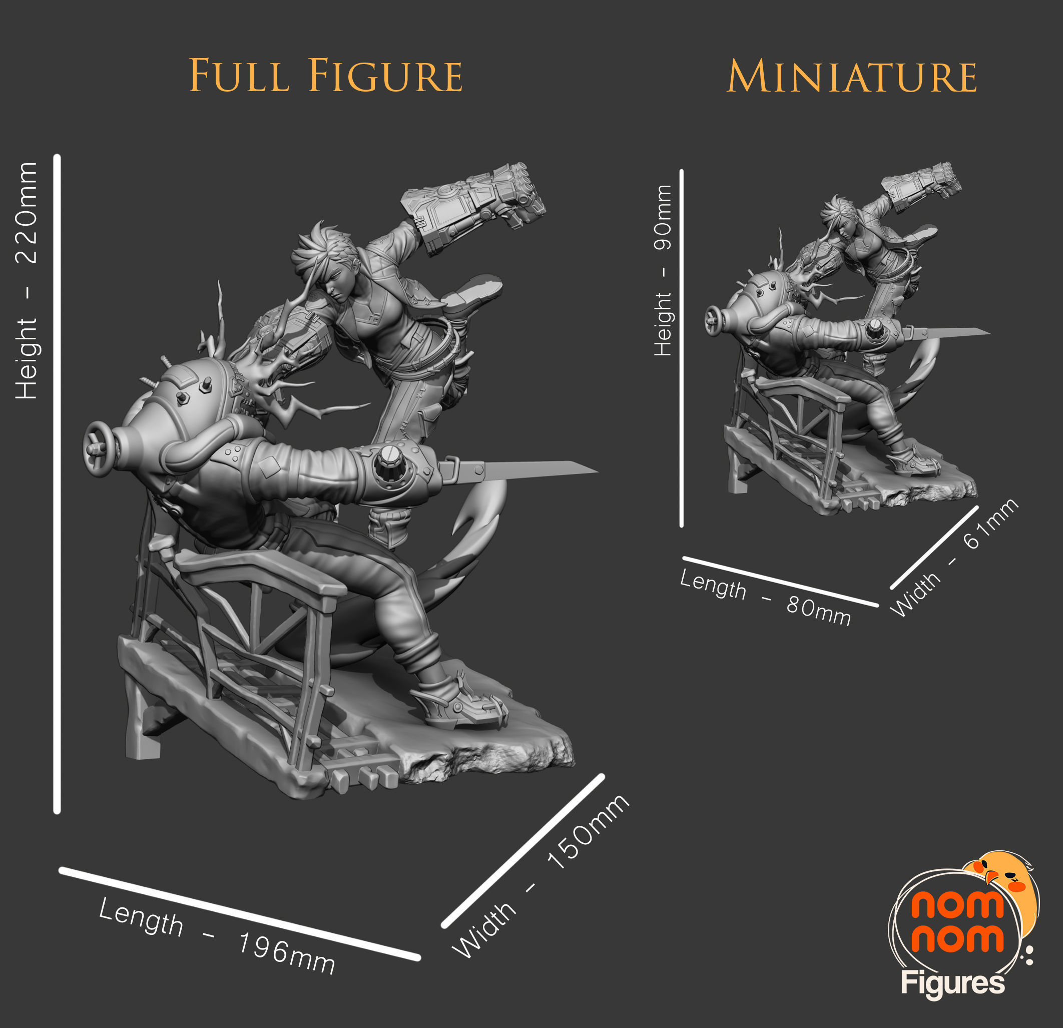 Vi vs Chemtank - Arcane Diorama 3D model 3D printable | CGTrader