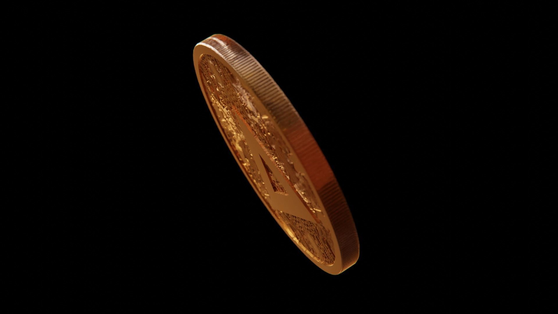 Basic Attention Token BAT Coin 3D model animated | CGTrader