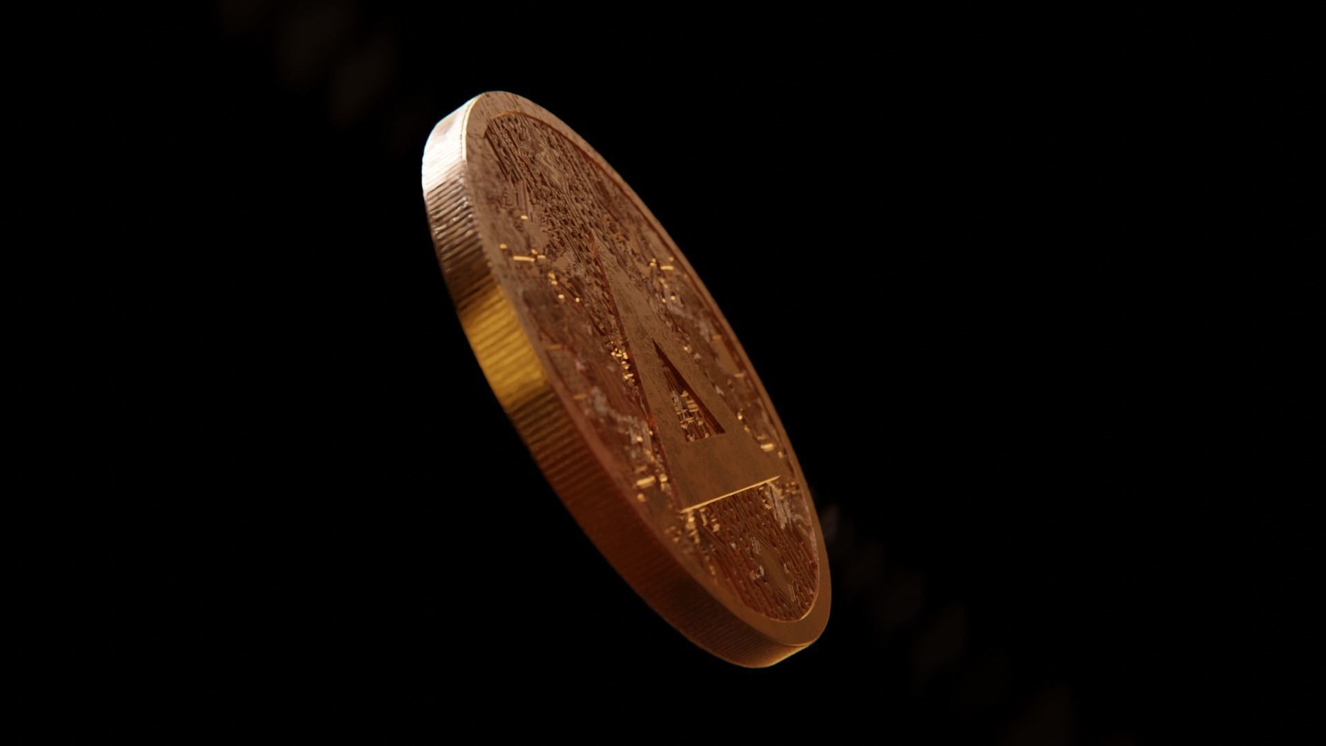 Basic Attention Token BAT Coin 3D model animated | CGTrader