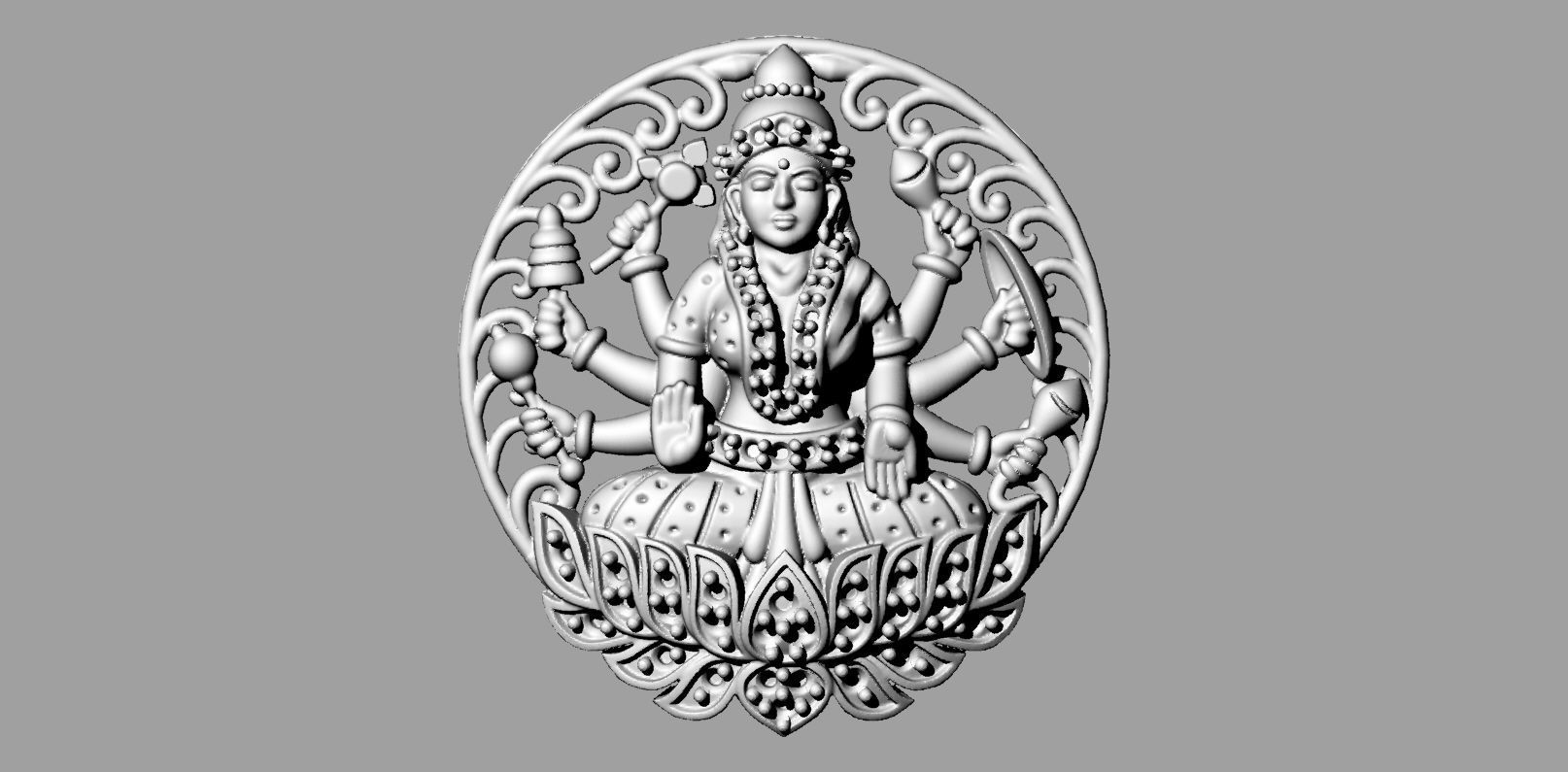 Ashta Laxmi stl file only 3D model 3D printable | CGTrader