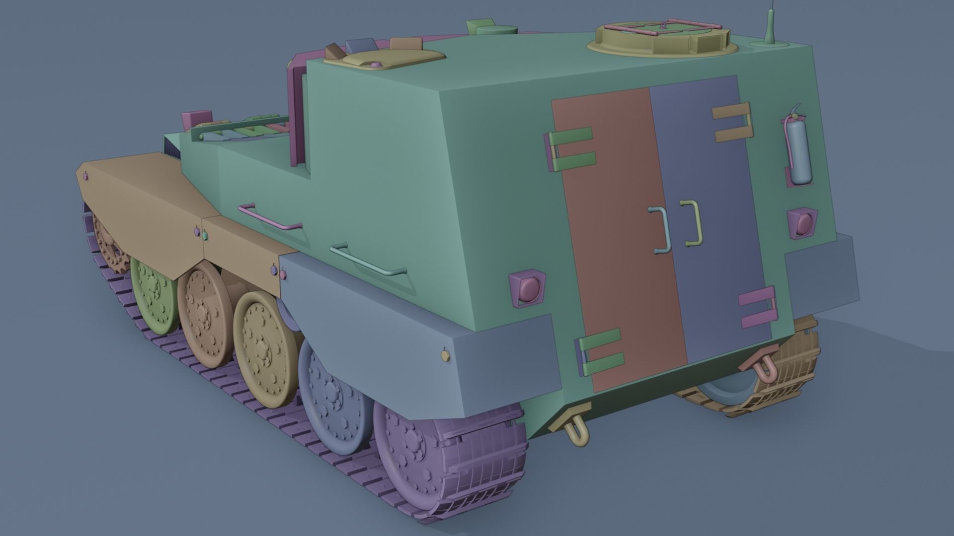 FV304 high poly model without textures 3D model | CGTrader