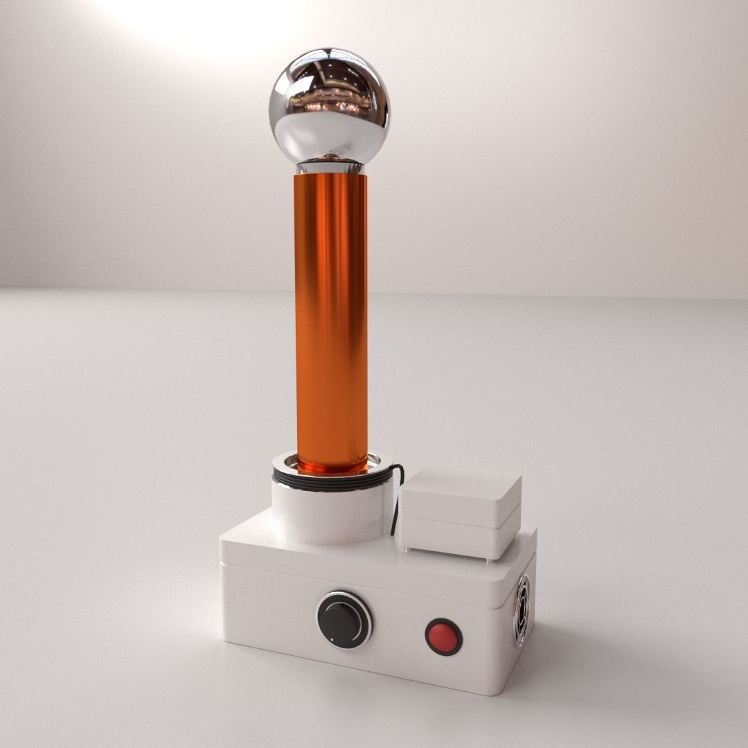 Tesla Coil 3D model | CGTrader