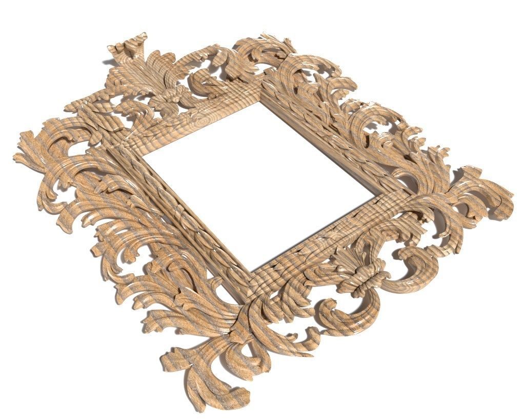 Frame-014 antique ornate frame 3D model | CGTrader