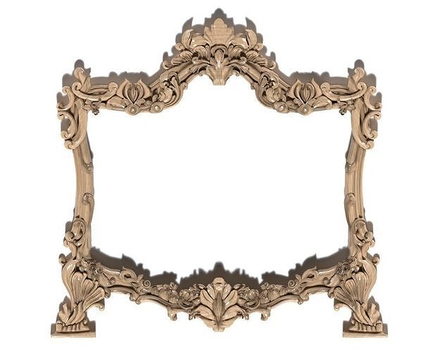 Frame-017 ornate frame 3D model | CGTrader