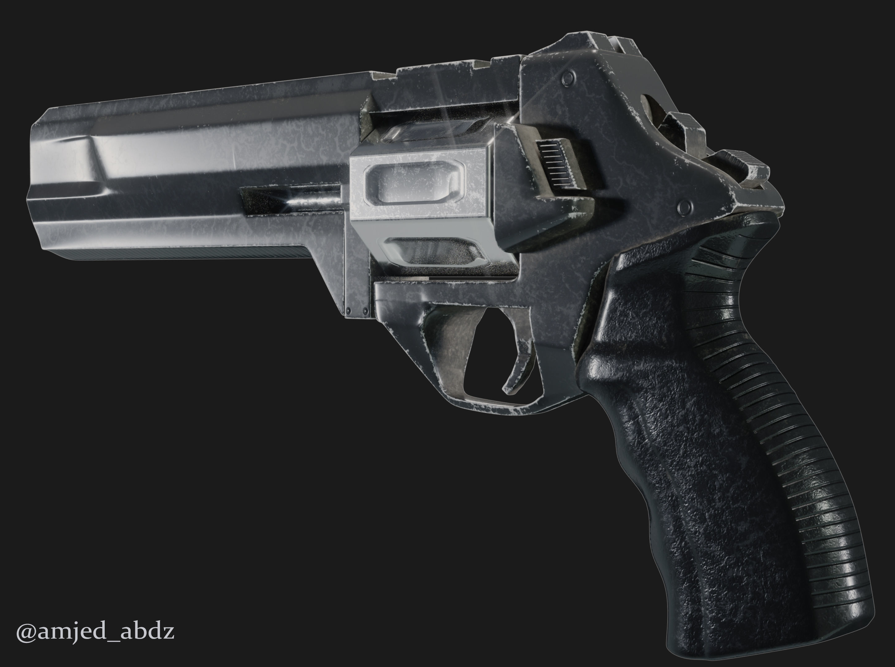 Sheriff gun free 3D model | CGTrader
