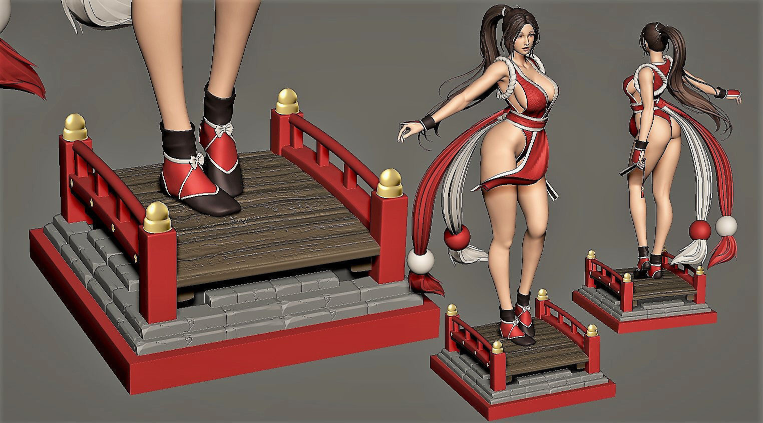 Mai Shiranui 3D model 3D printable | CGTrader