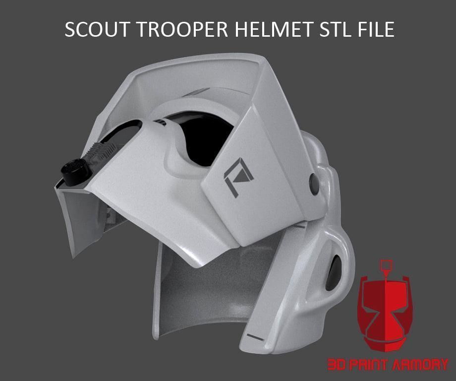Scout Trooper helmet STL file for 3d print 3D model 3D printable | CGTrader