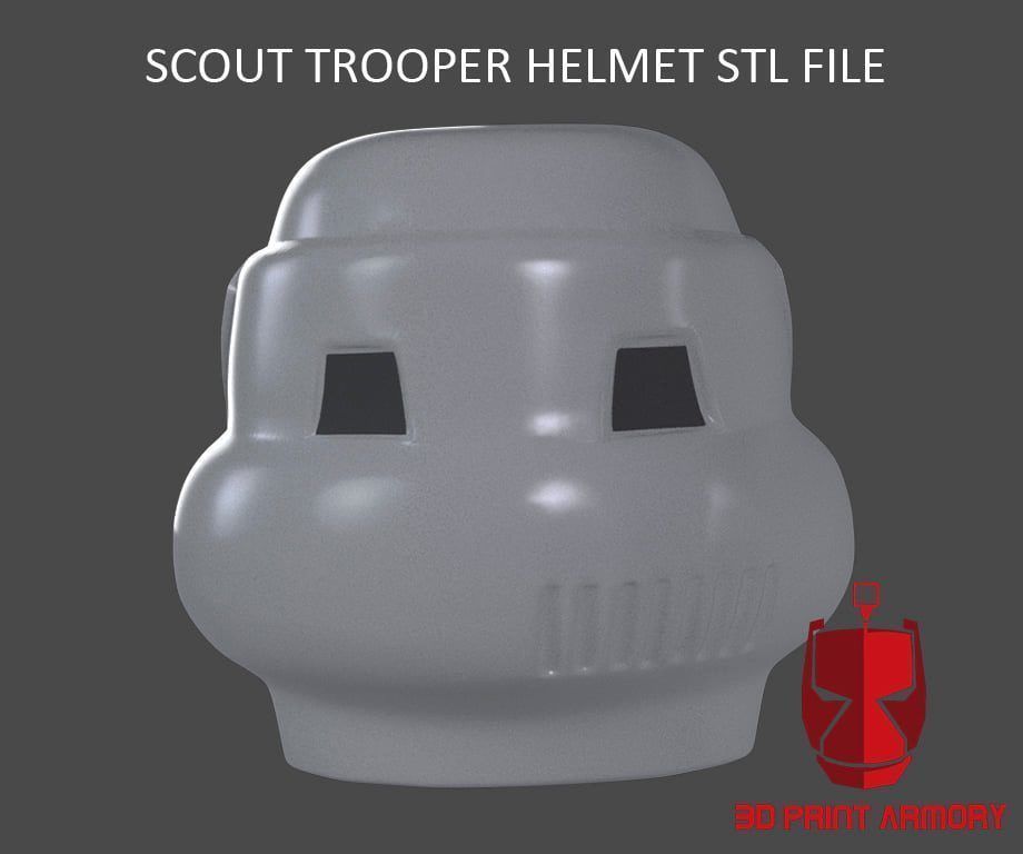 Scout Trooper helmet STL file for 3d print 3D model 3D printable | CGTrader