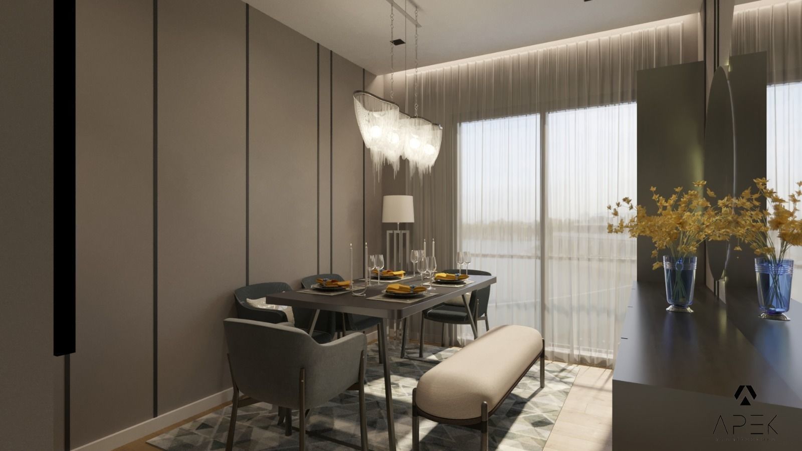 Dining Room free 3D model | CGTrader