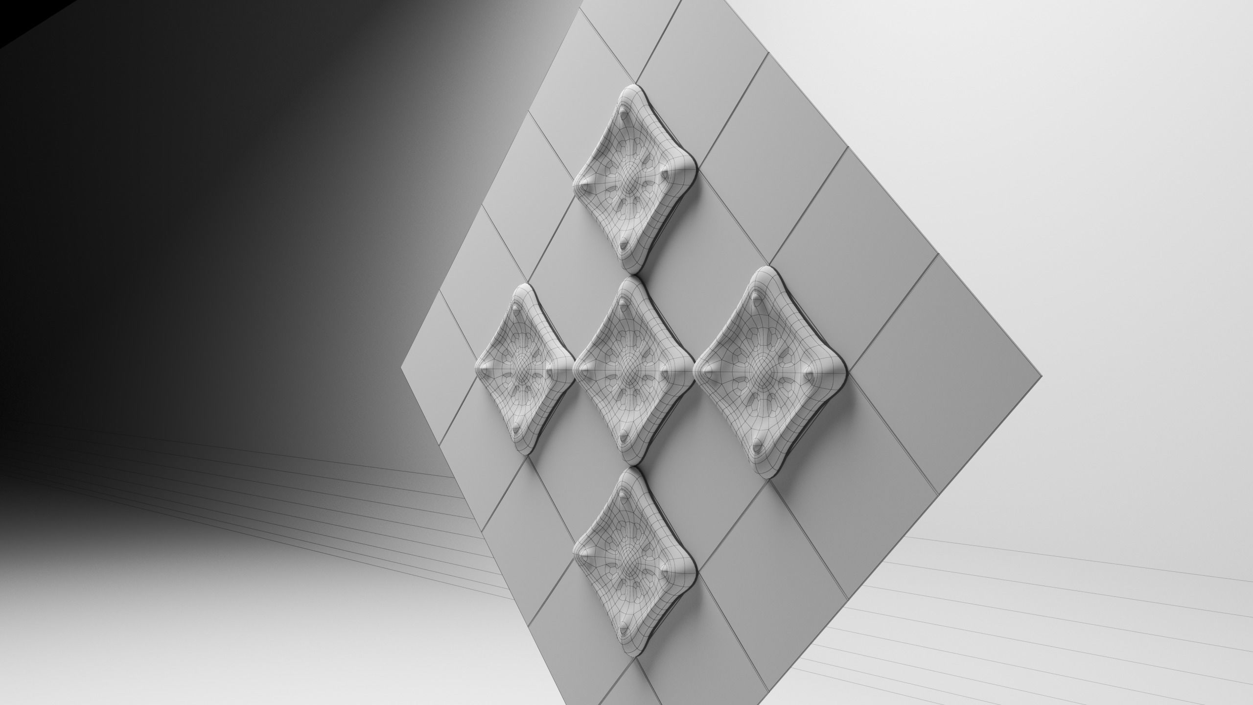 Ceramic blue tile - Casa Batllo - Gaudi 3D model | CGTrader