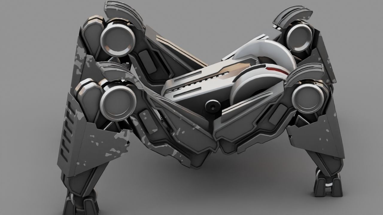 Spider Robot rigged- -animated 3D model animated rigged | CGTrader
