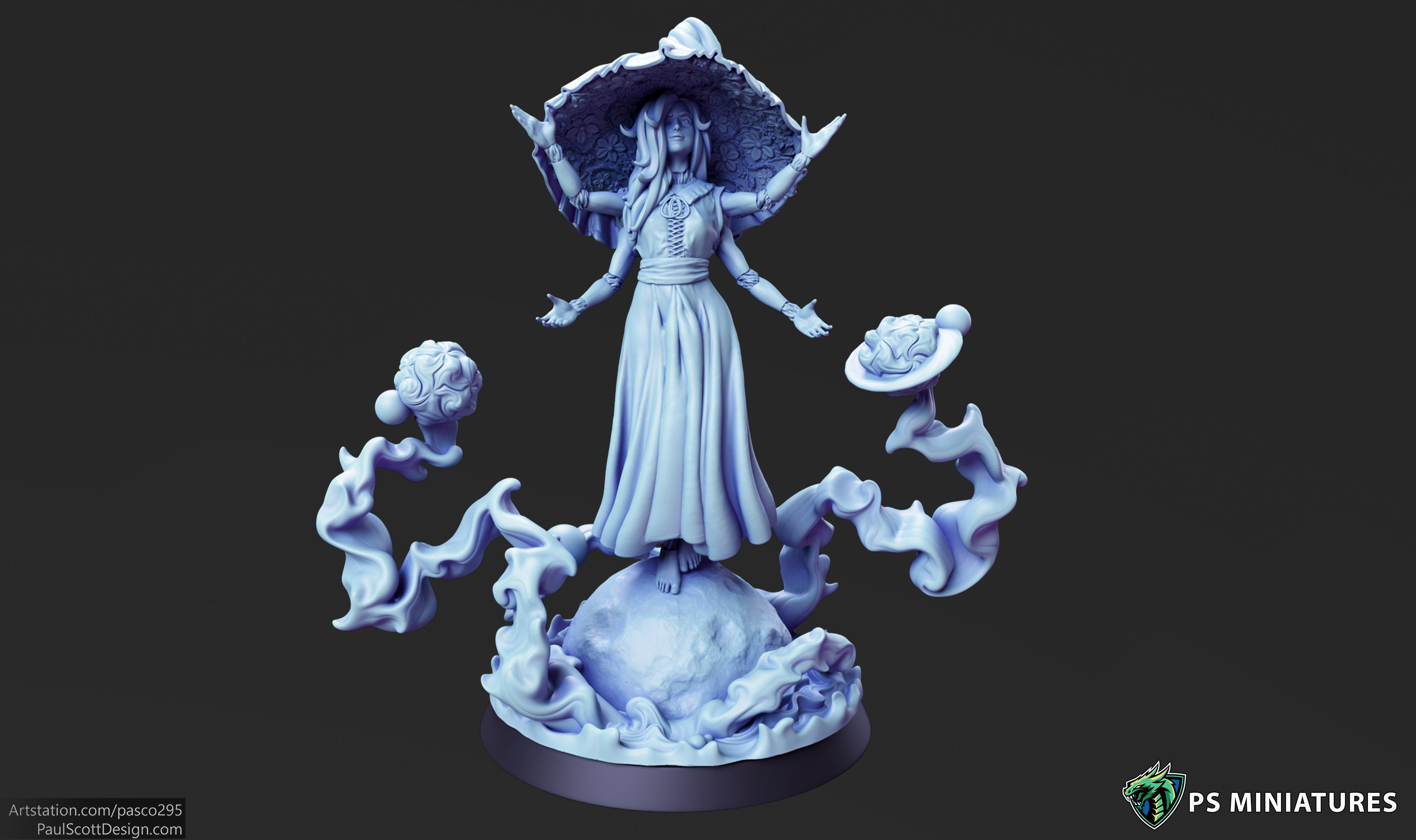 Fey Guide Pose 3 - 4 Variants and Pinup 3D model 3D printable | CGTrader