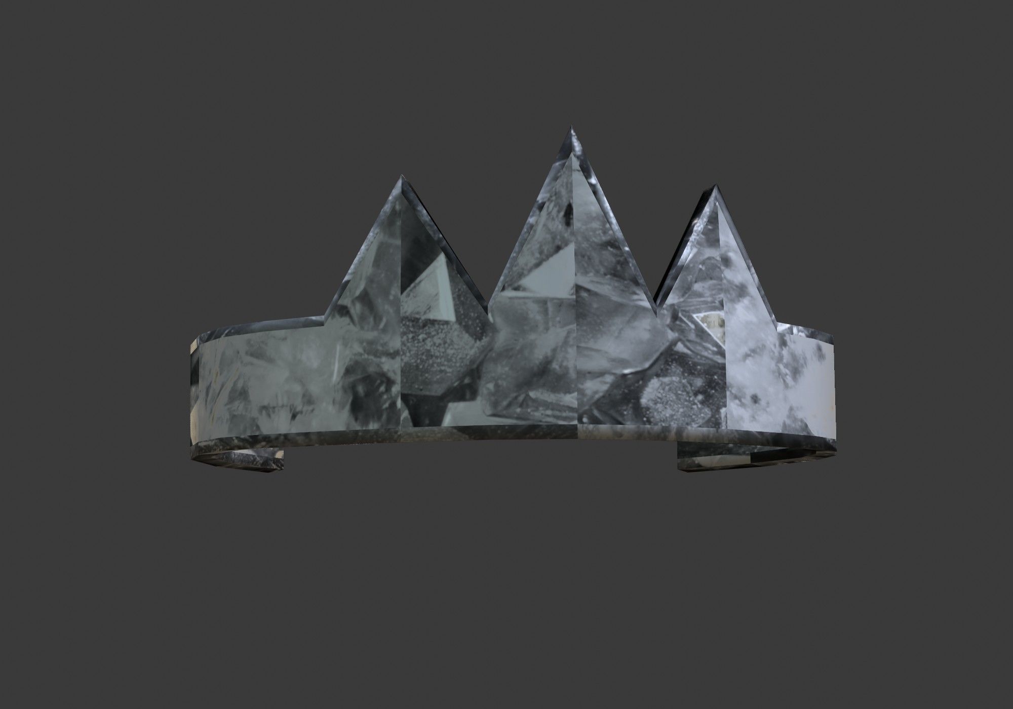 3D model rusty silver crown VR / AR / low-poly | CGTrader