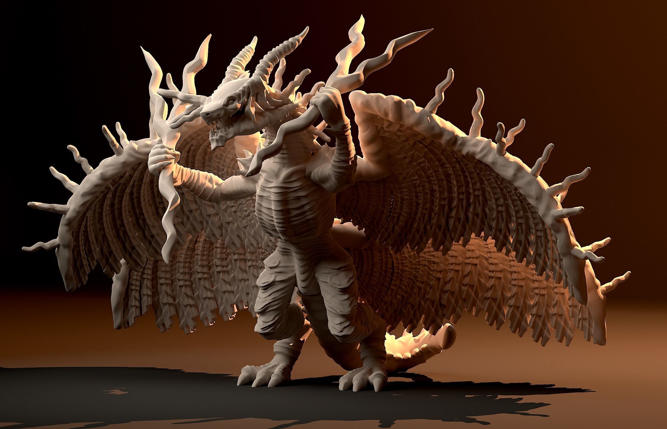 Lichdragon Fortissax Miniature Elden ring 3D model 3D printable | CGTrader