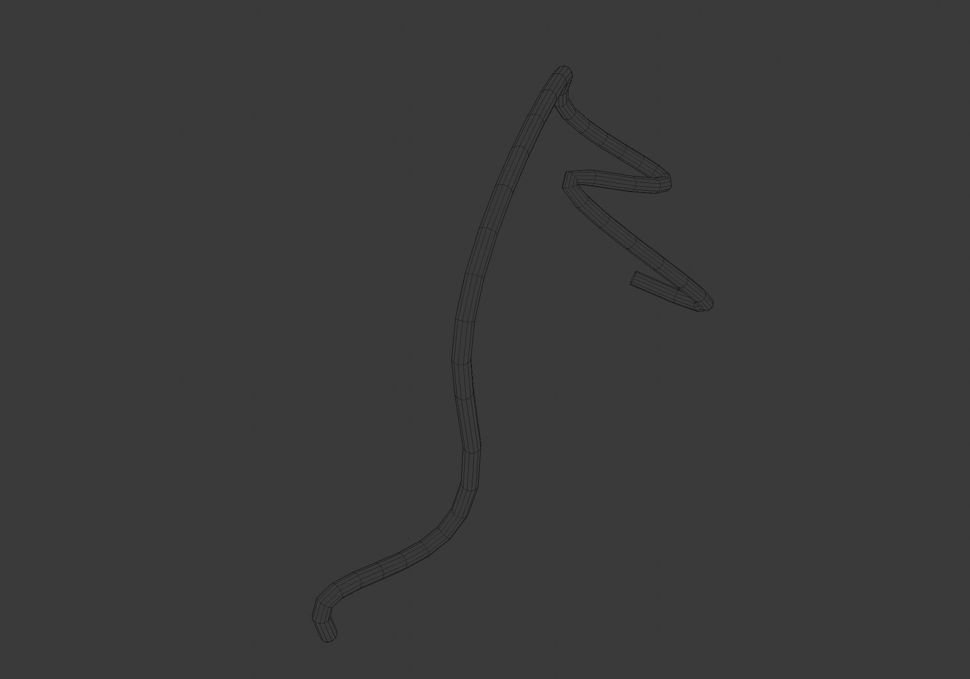 3D model red string VR / AR / low-poly | CGTrader