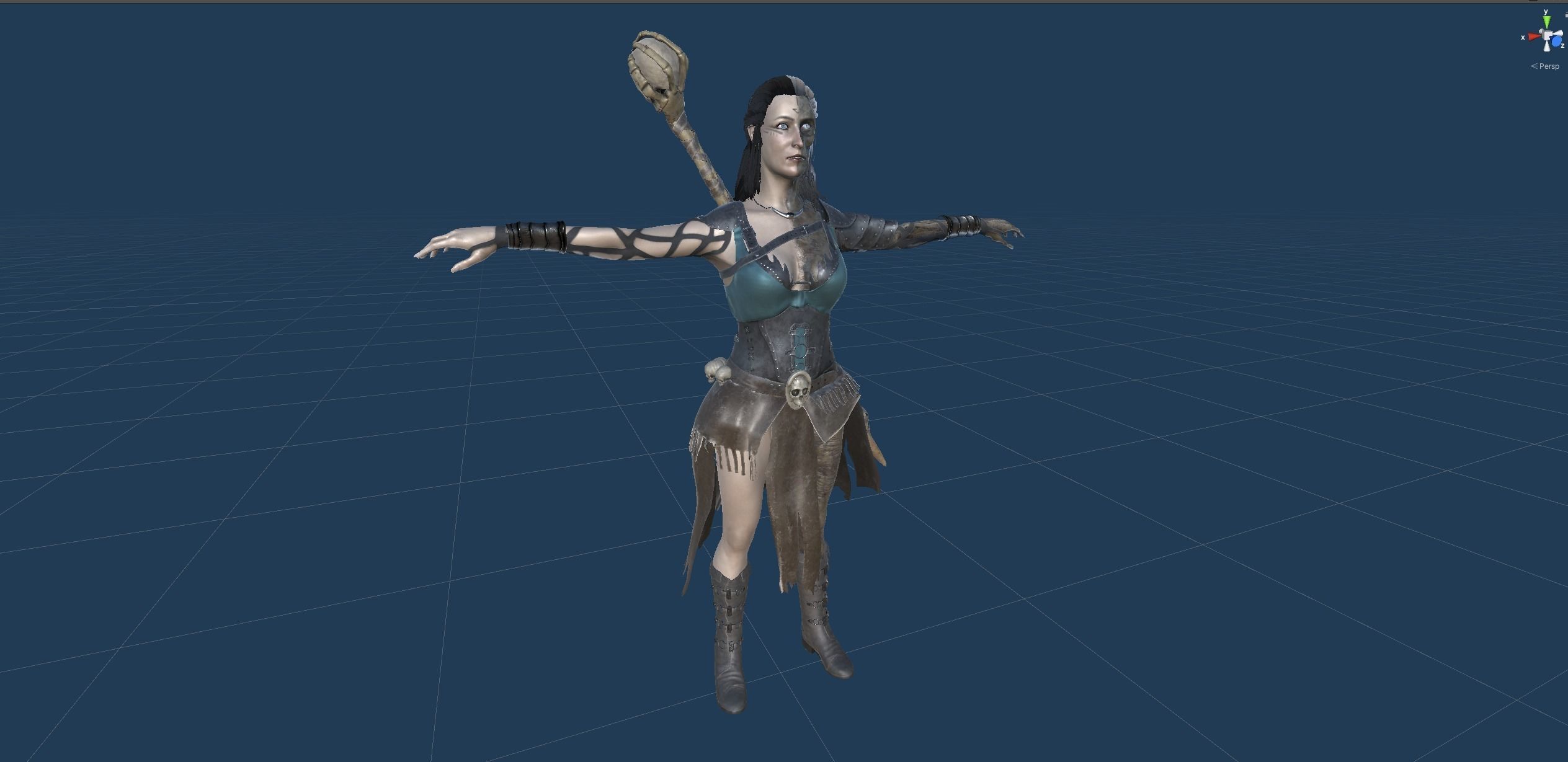 3D model Goddess Hel VR / AR / low-poly rigged animated | CGTrader