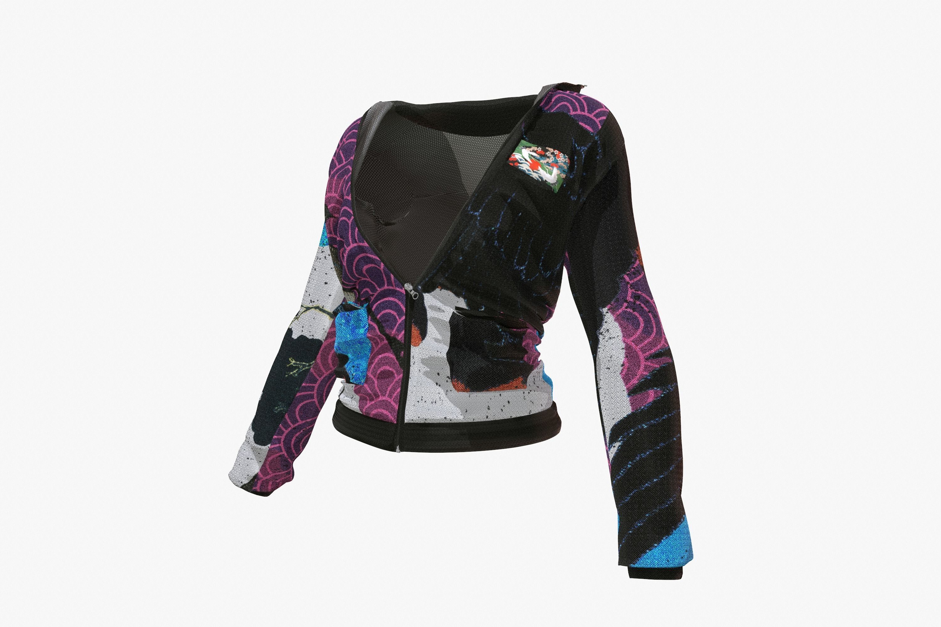 Japanese NFT Sweater 3D model | CGTrader