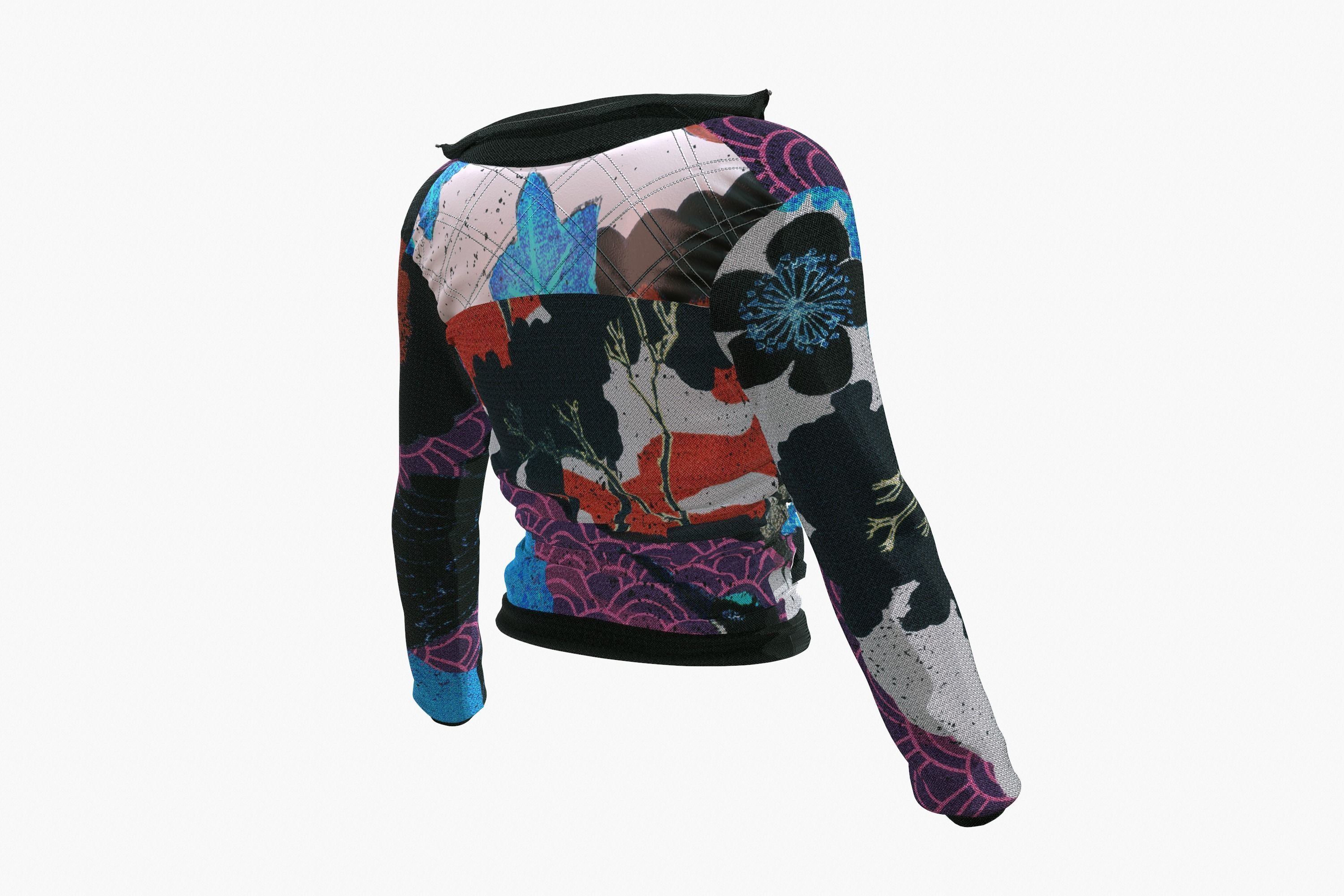 Japanese NFT Sweater 3D model | CGTrader