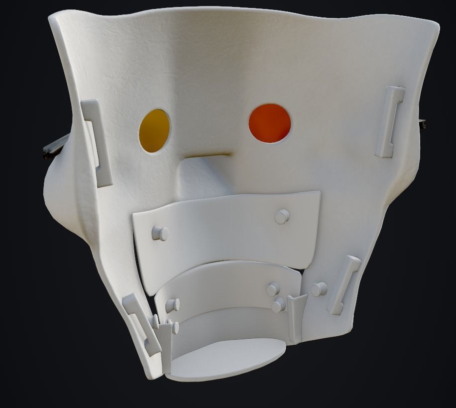 SPAMTON MASK WITH MOVABLE MOUTH 3D model 3D printable | CGTrader