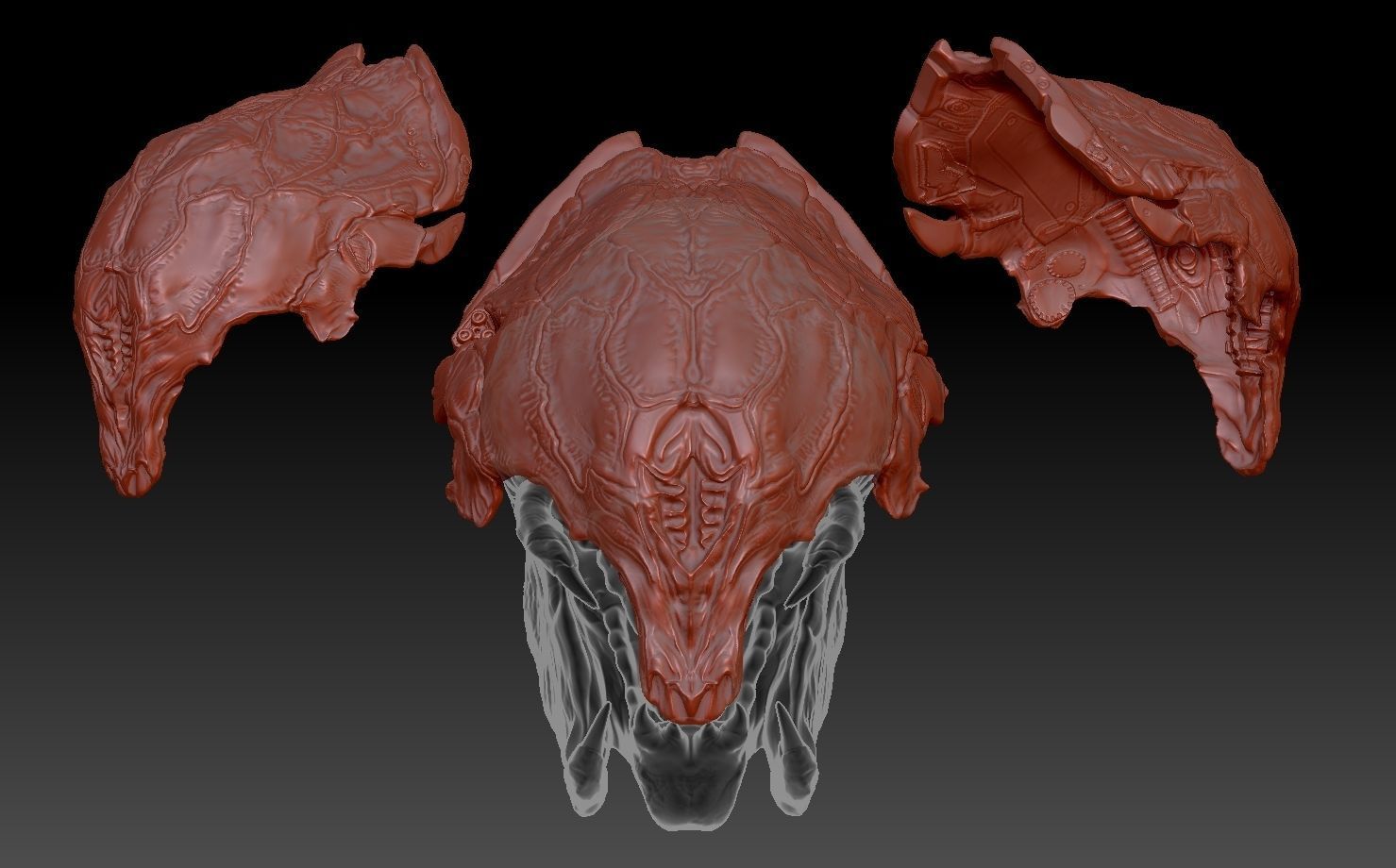 Prey feral predator bio helmet 3D model 3D printable | CGTrader