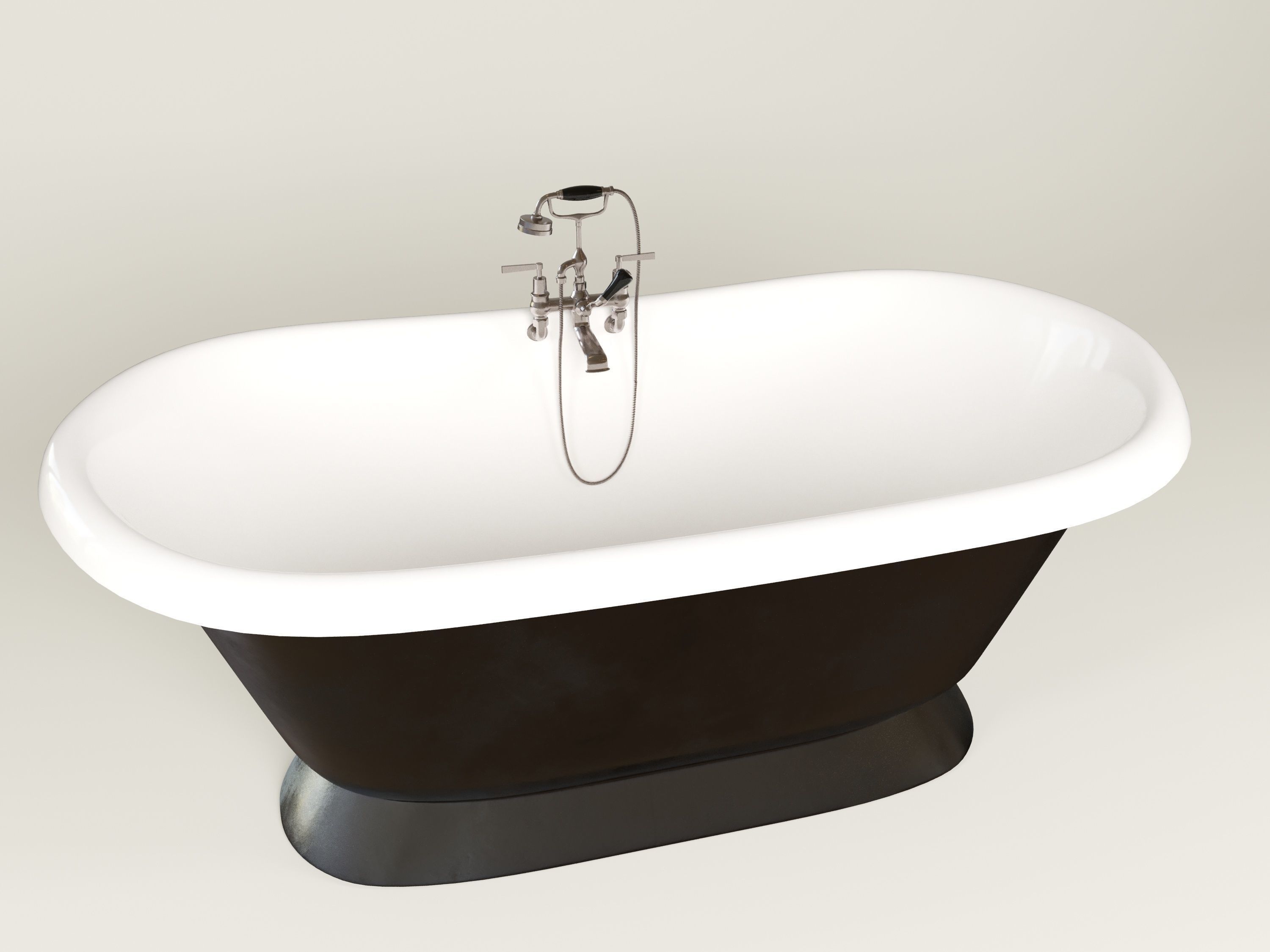 Chaucer Cast Iron Bath 3D model | CGTrader