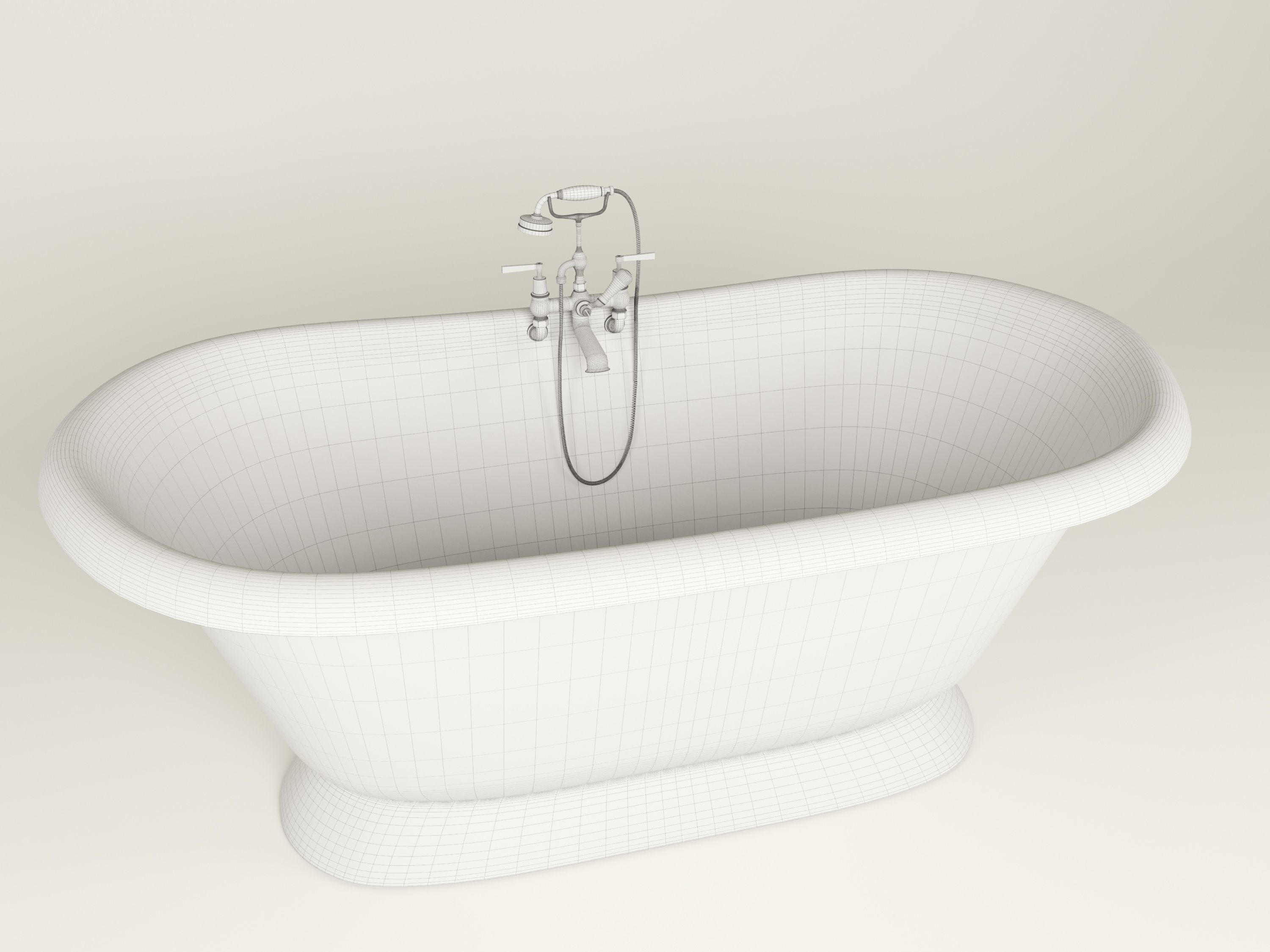 Chaucer Cast Iron Bath 3D model | CGTrader