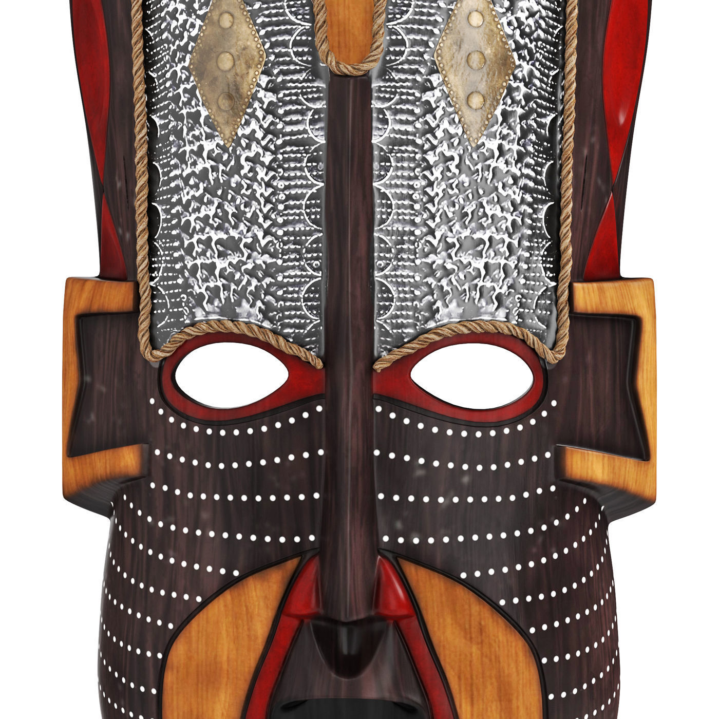 Akan Beauty African Mask 3D model | CGTrader