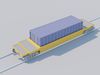 3D model Low poly container terminal VR / AR / low-poly | CGTrader