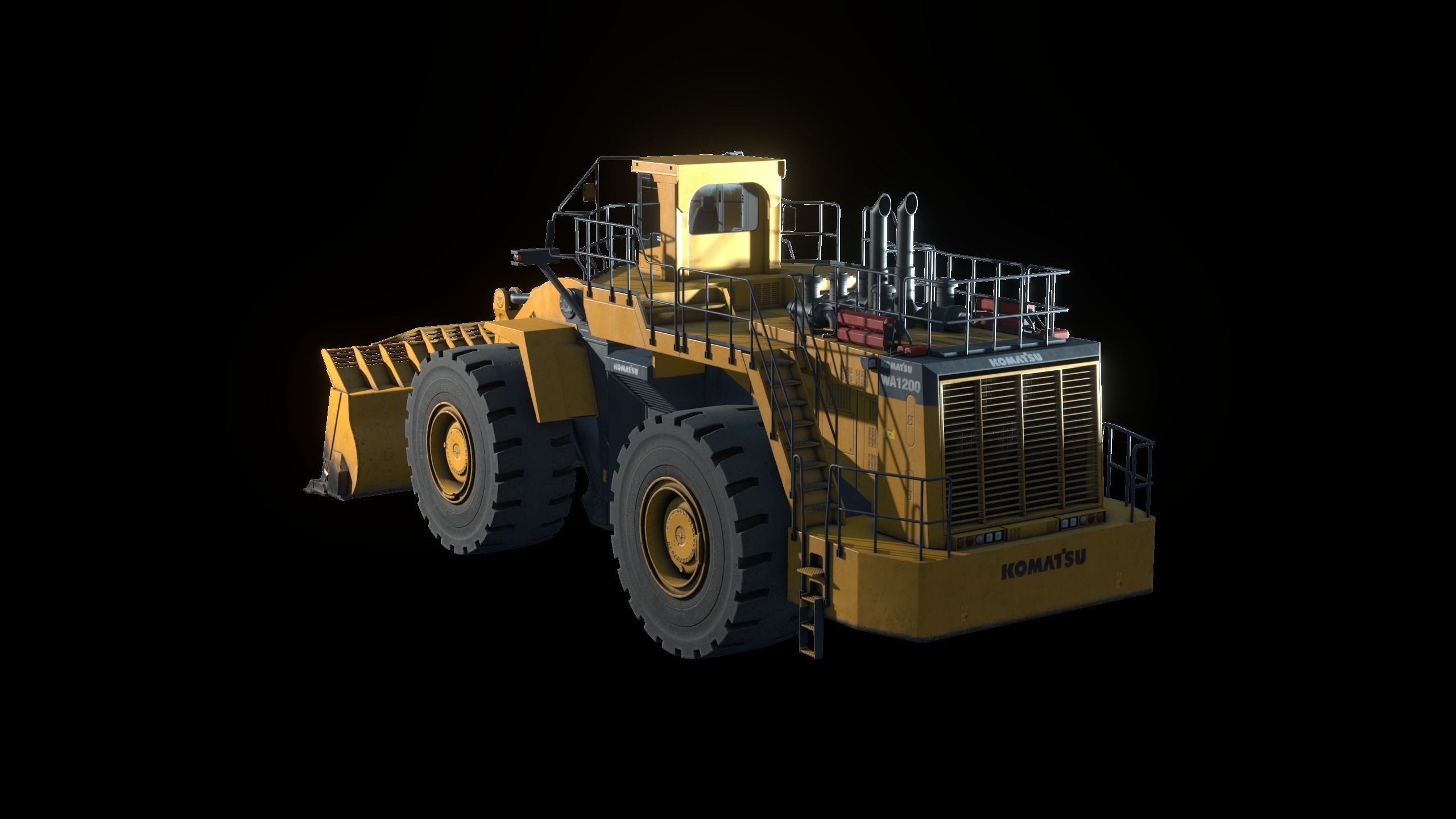 3D model WA1200-6 bulldozer VR / AR / low-poly | CGTrader