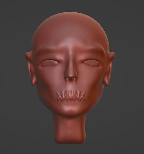 Male Female head 3D model | CGTrader