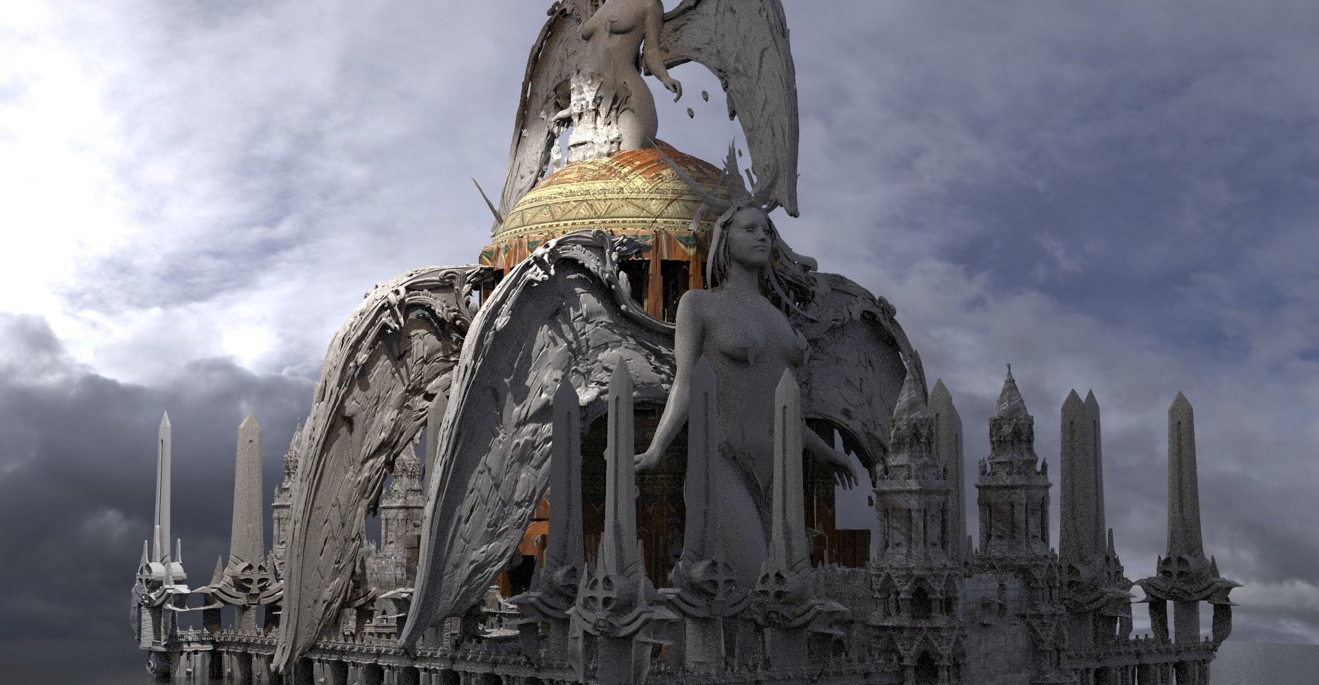 High Worship Chambers of Knowledge Kit bash 2 3D model | CGTrader