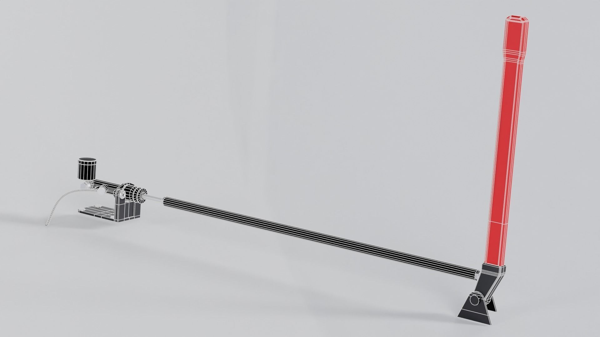 3D model Hydraulic handbrake with extension rod VR / AR / low-poly ...