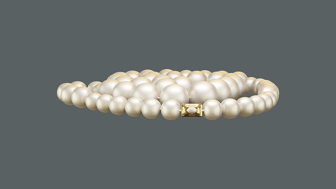 3D model Pearl Necklace VR / AR / low-poly | CGTrader