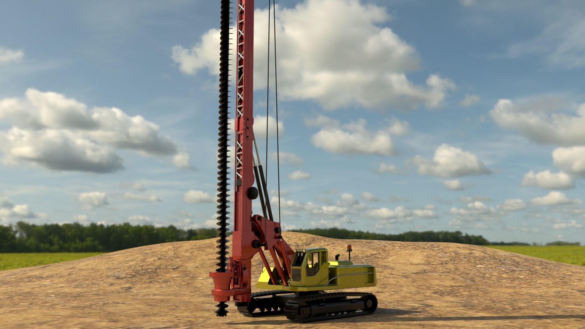 Drilling vehicle 3D model | CGTrader