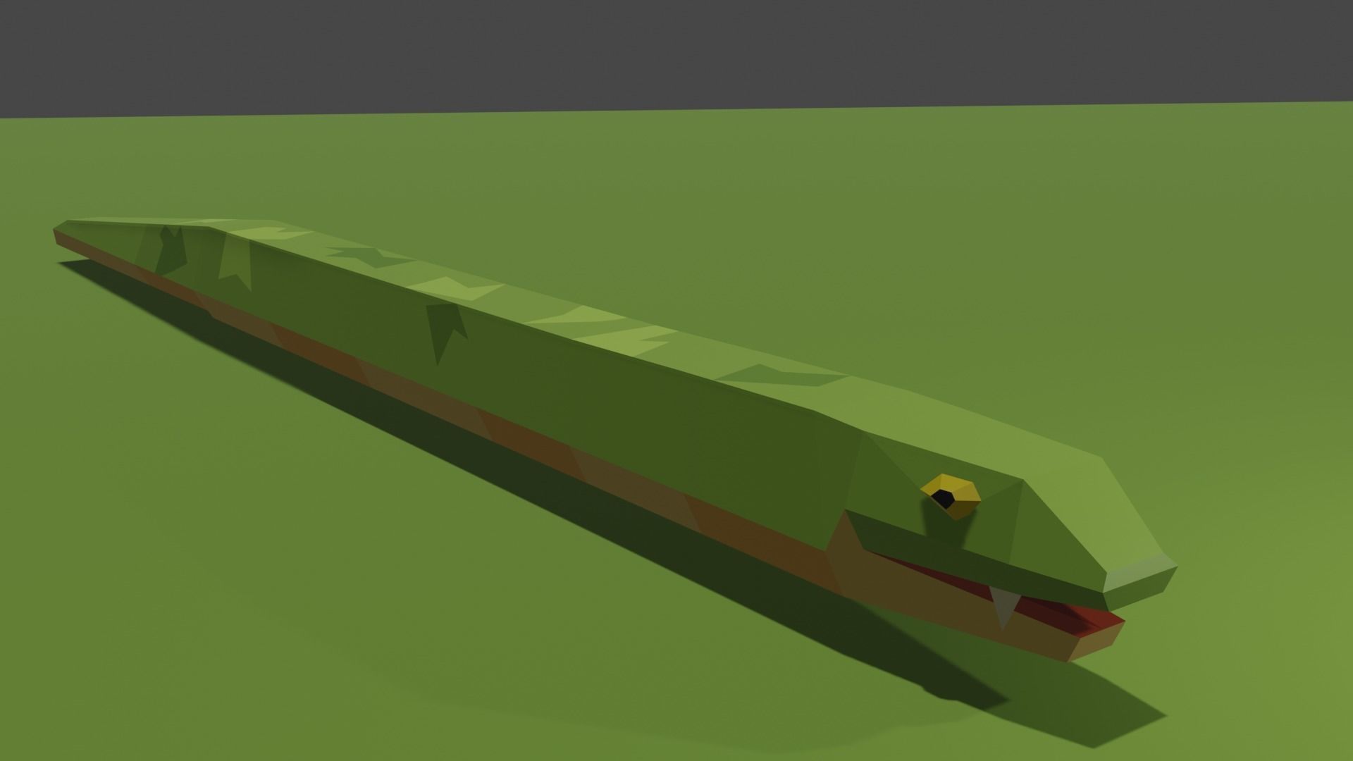 3D model Animated and Rigged Low Poly Snake for Unity and Animating VR ...